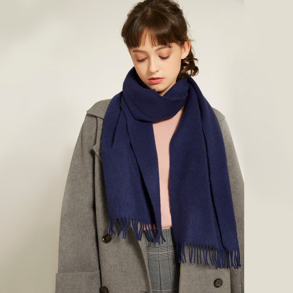 Serene Dusk Yak Wool Scarf – Soft, Warm & Elegant Winter Accessory – SHOKAY